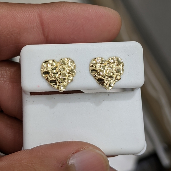 Unbranded | Jewelry | K Real Gold Nugget Earring | Poshmark